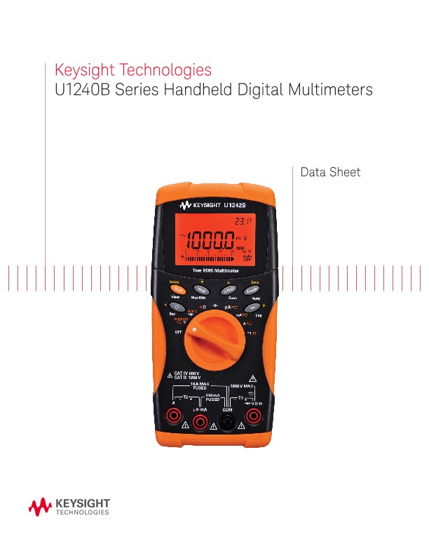 U1240B Series Handheld Digital Multimeters PDF Asset Page | Keysight
